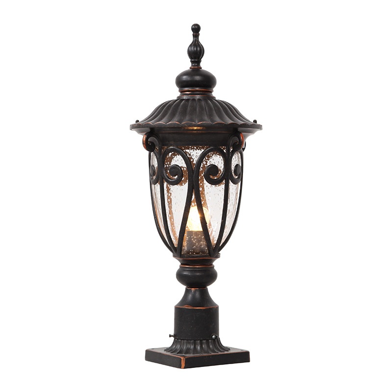 European style column lamp